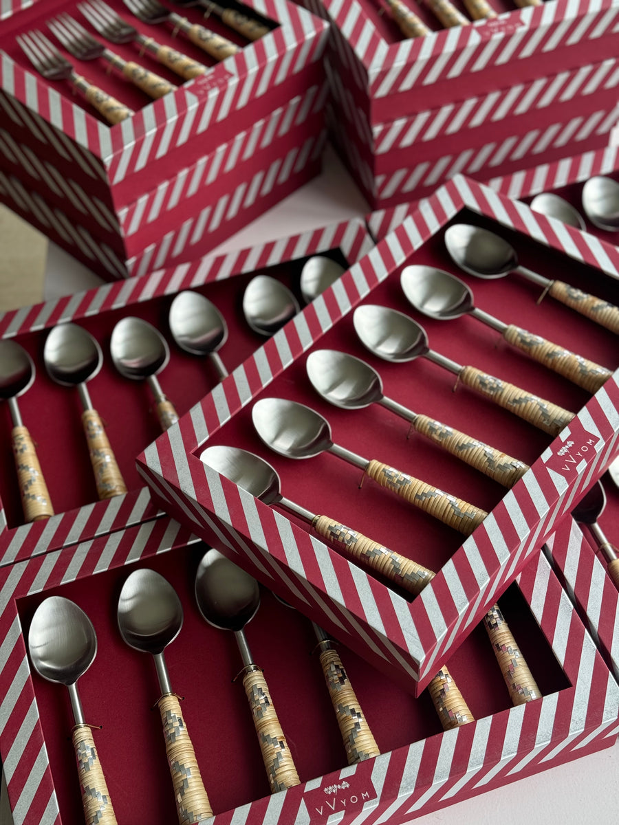 Rattan Spoons Set of 6 – vVyom